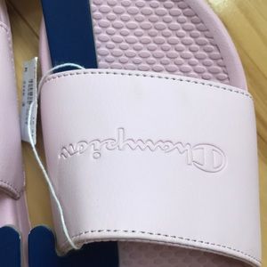 Champion | Shoes | On Trend Pink Champion Slide | Poshmark